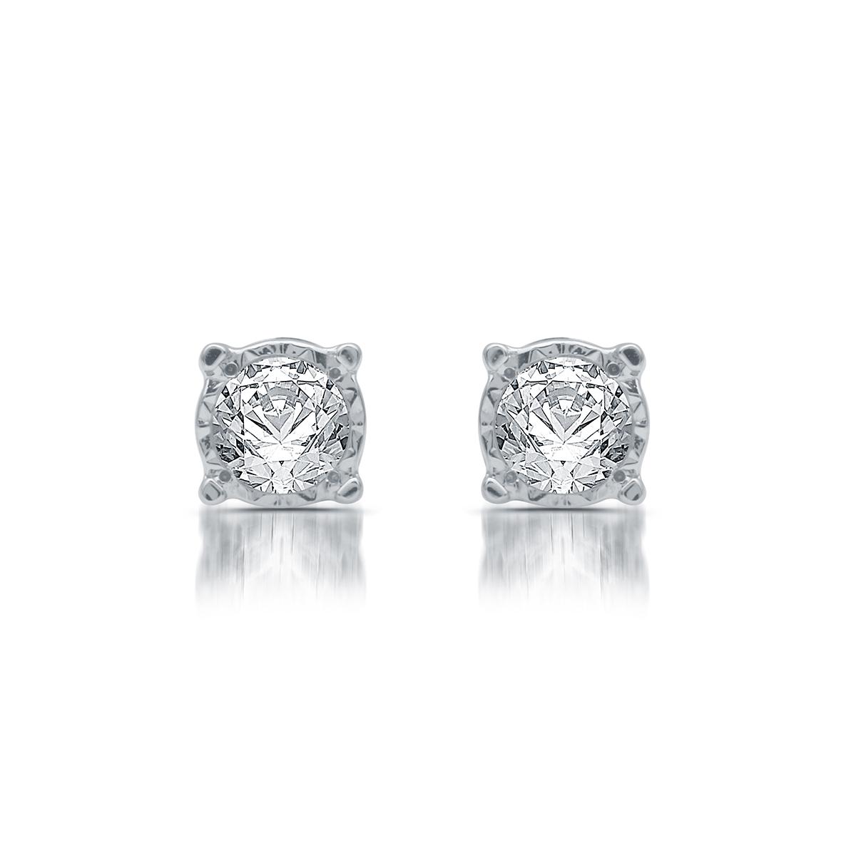 Click here for Diamond Classics(tm) 10kt. White Gold 1/4ctw. Stud... prices