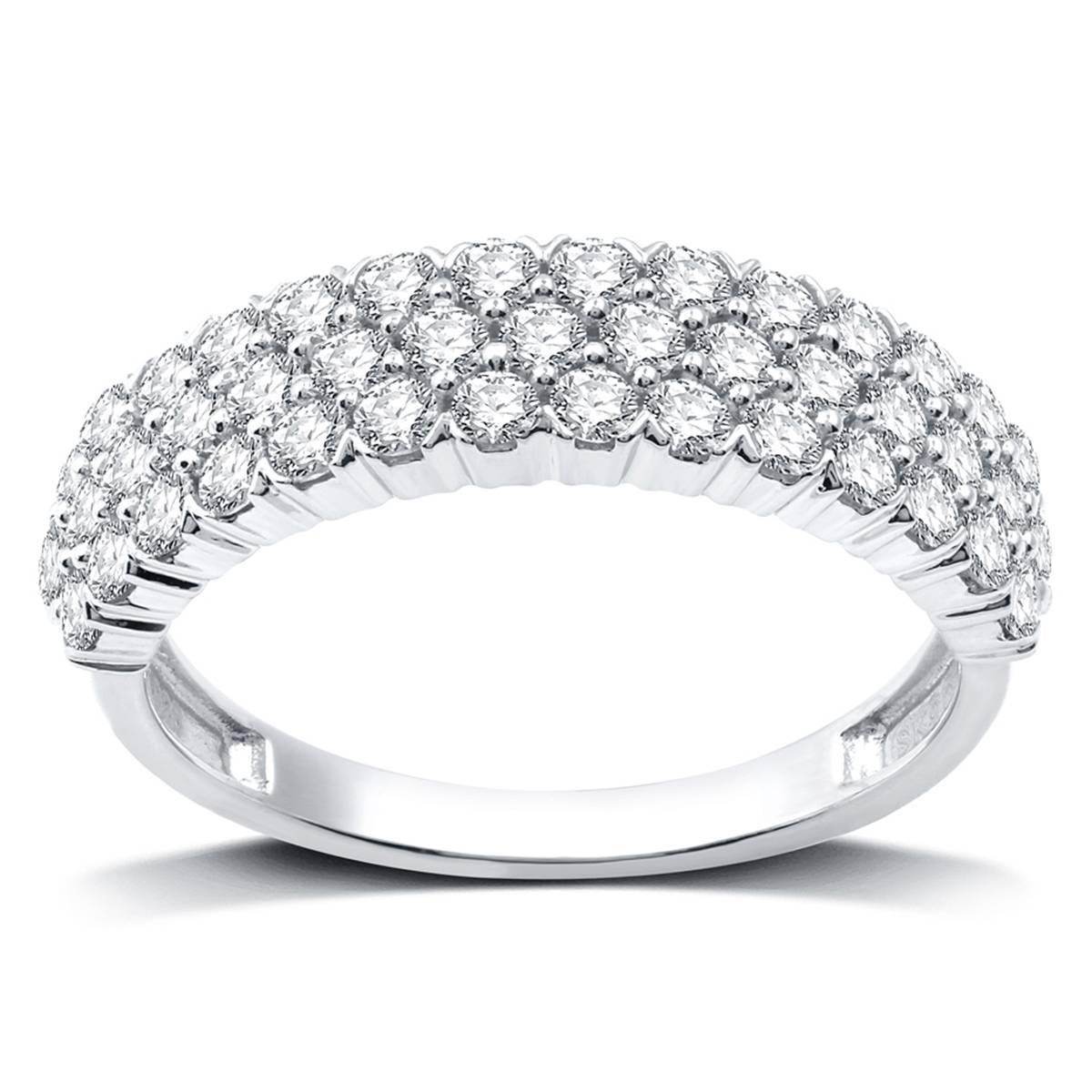 Click here for Nova Star(R) 1ctw. Lab Grown Diamond Three Row Sem... prices