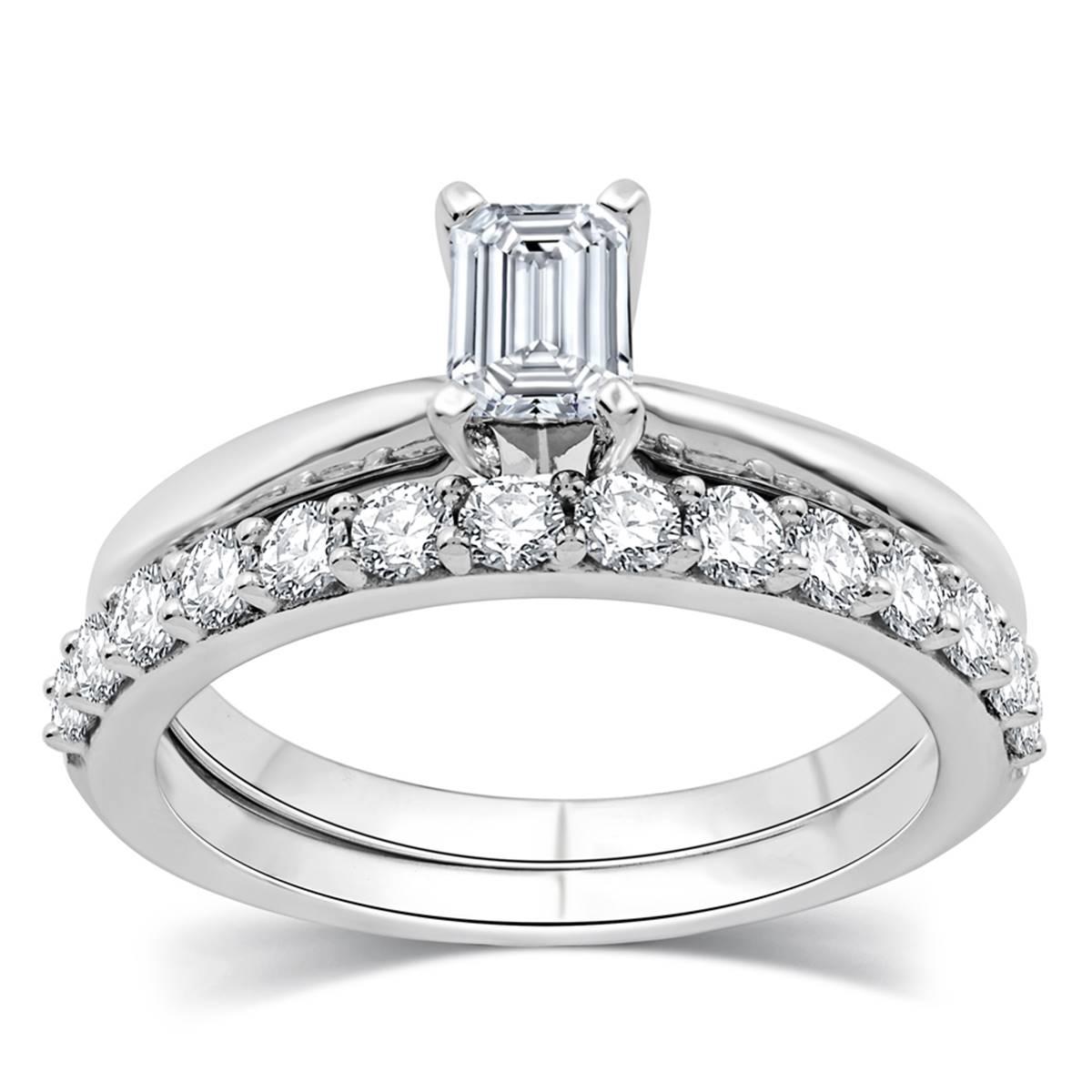 Click here for Nova Star(R) 1ctw. Lab Grown Diamond Emerald Brida... prices