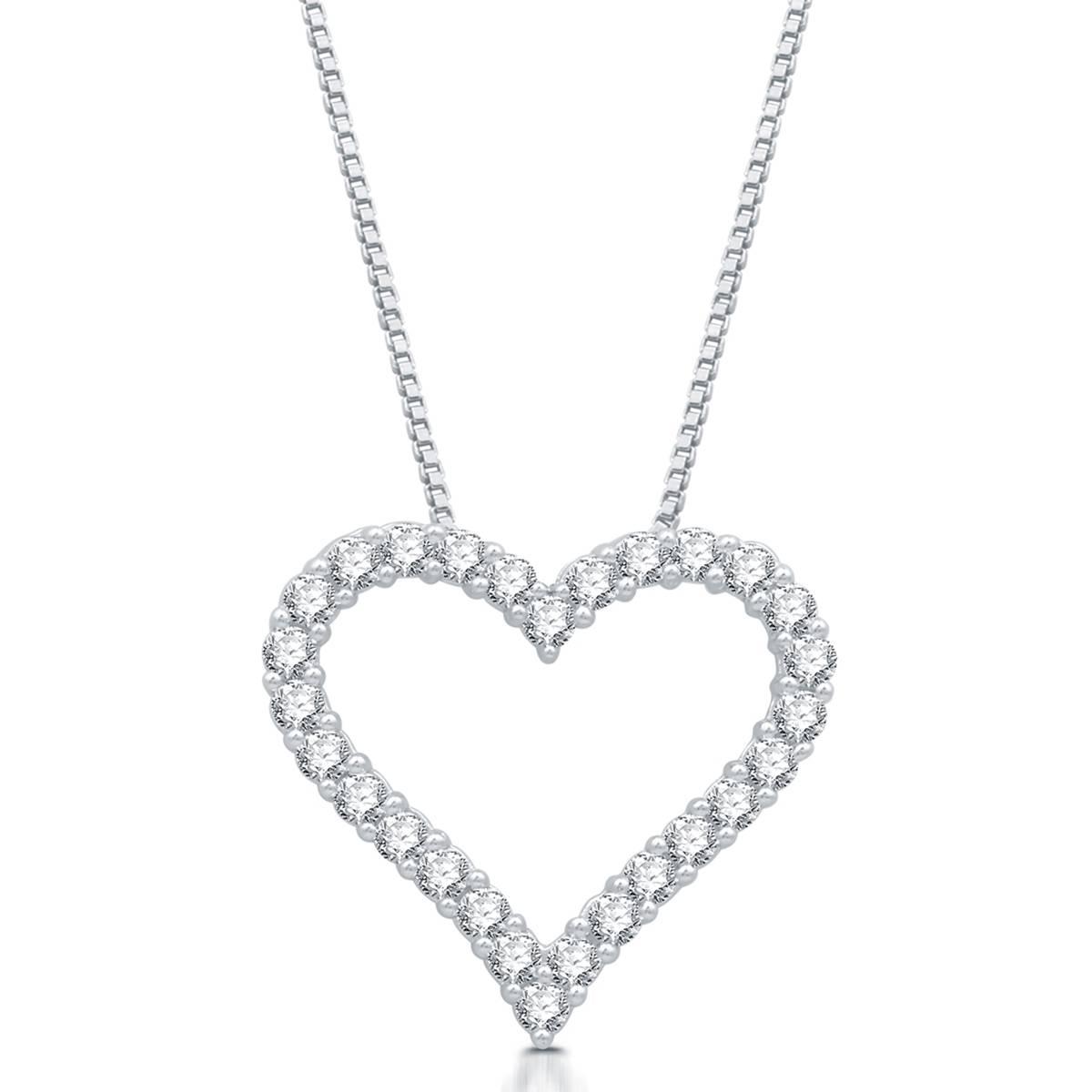 Click here for Nova Star(R) 1ctw. Lab Grown Diamond Heart Frame P... prices