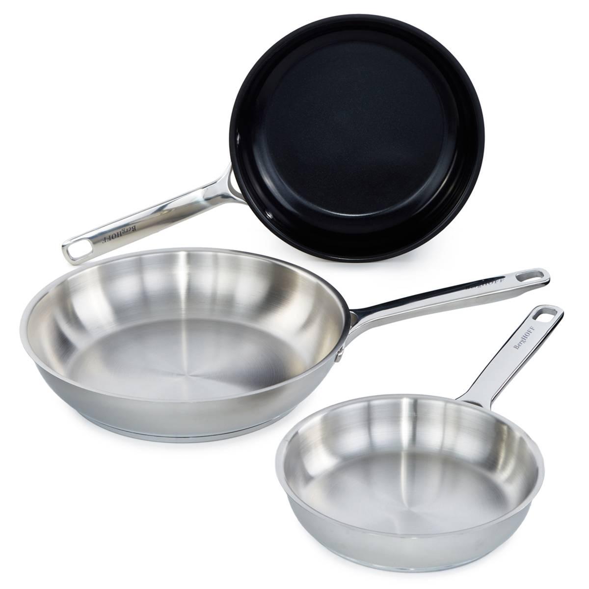 Click here for BergHOFF Helix Stainless Steel 3pc. Frying Pan Set prices