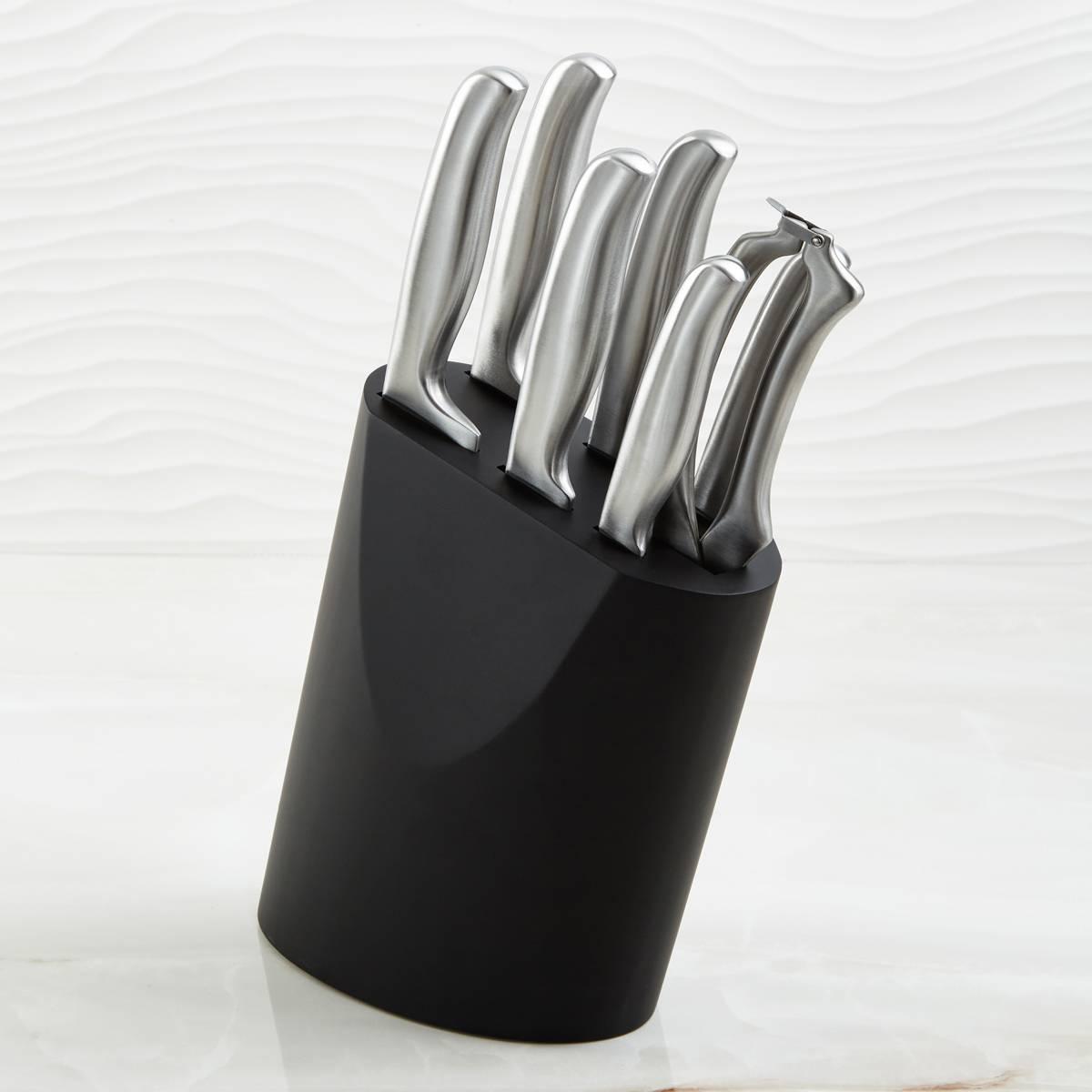 Click here for BergHOFF Frame Stainless Steel 8pc. Knife Block Se... prices