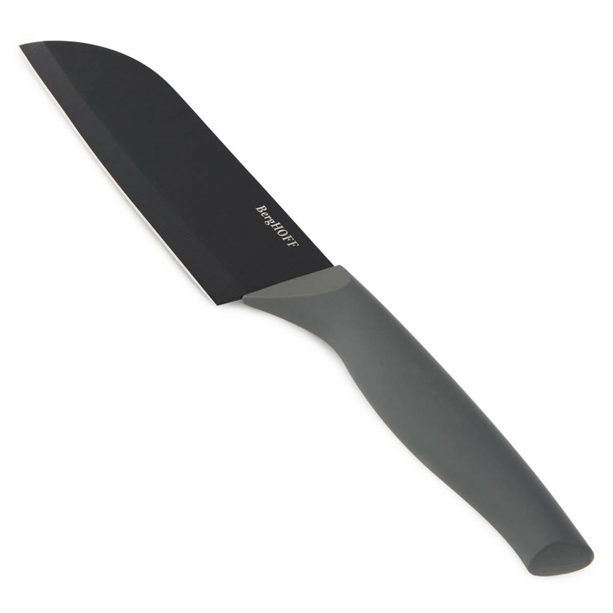 BergHOFF Dina Vector Ceramic Coated 5.5 Santoku Knife  One Size  Black
