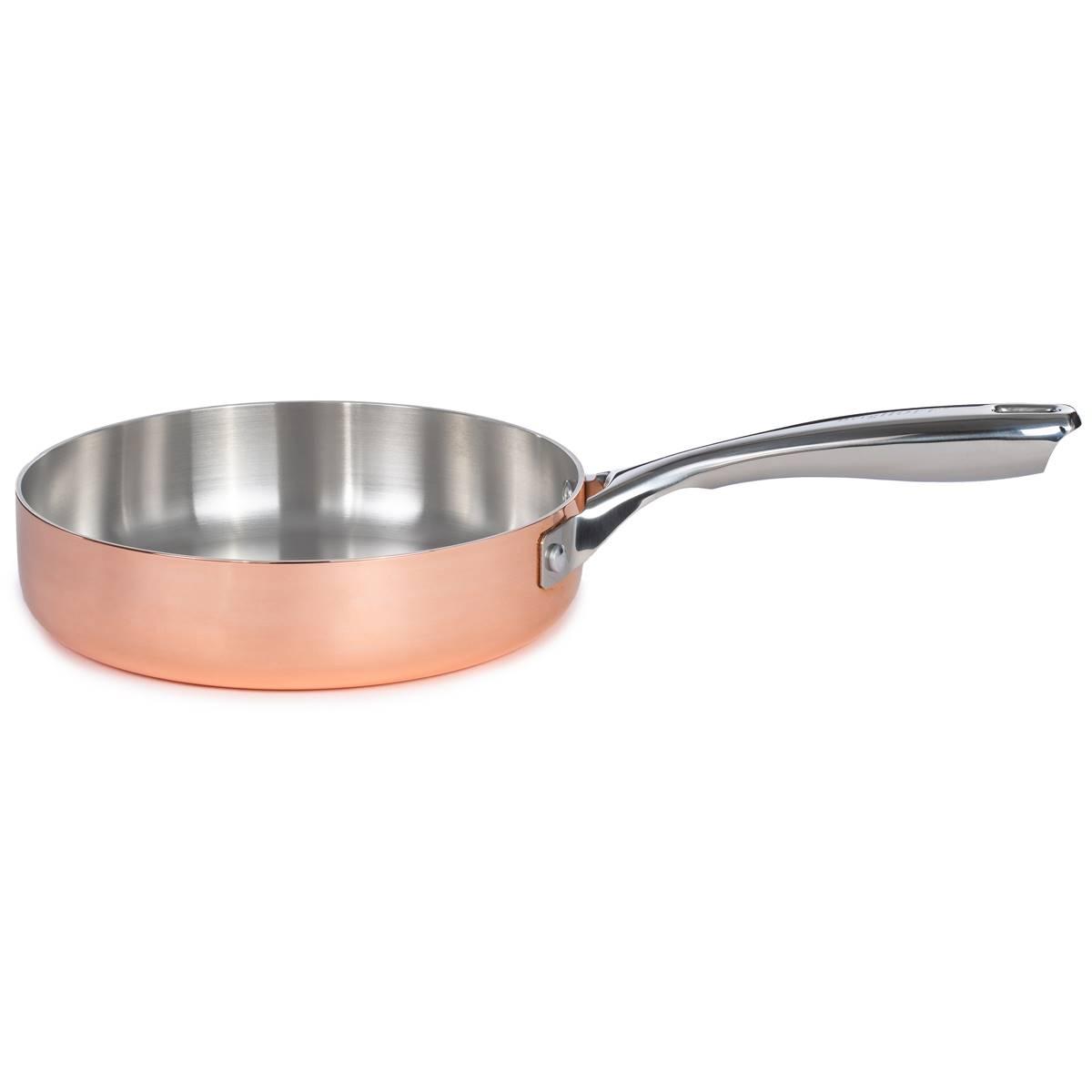 Tri-Ply 8 Deep Skillet  Non-Hammered - Copper