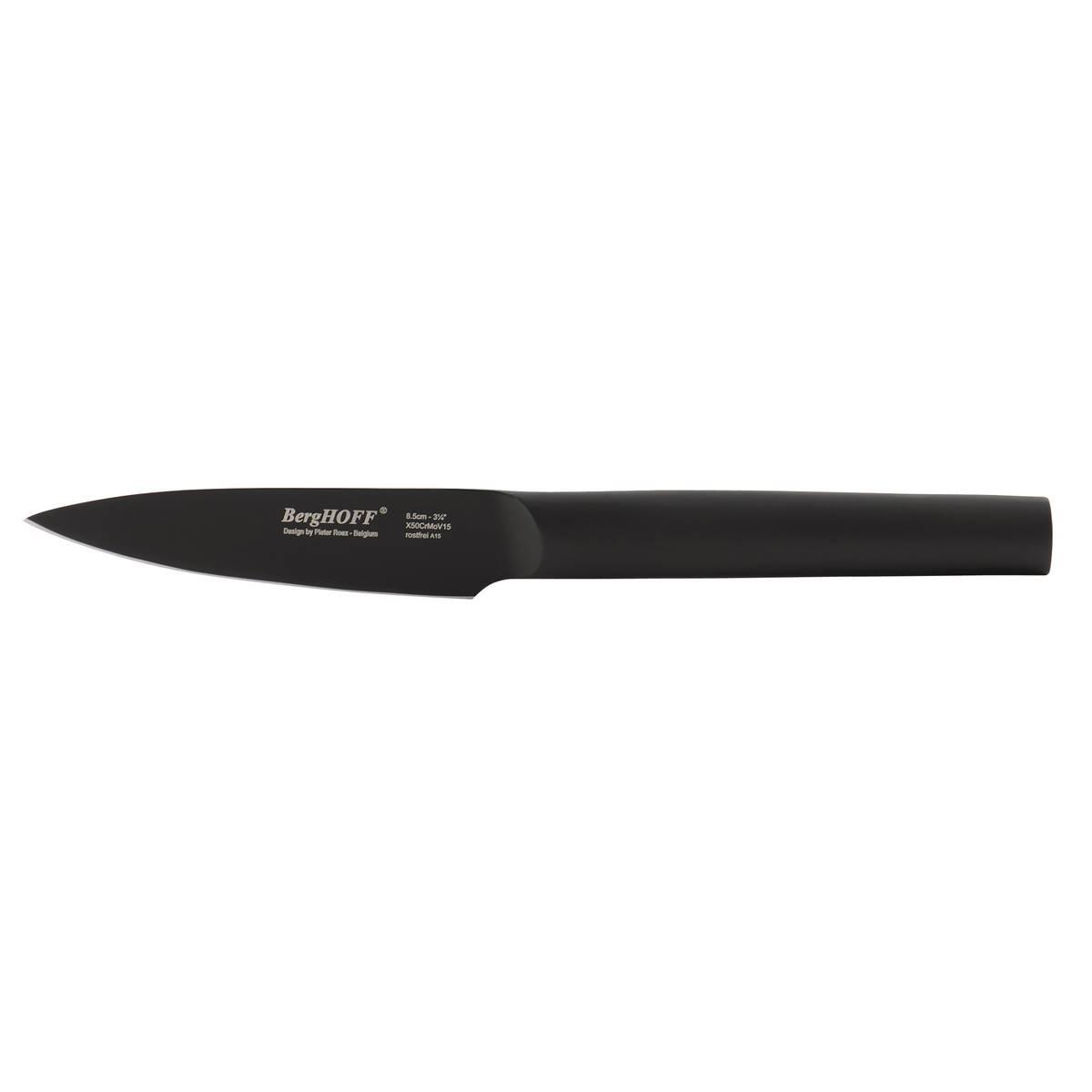 BergHOFF Ron Stainless Steel 3.25in. Black Paring Knife