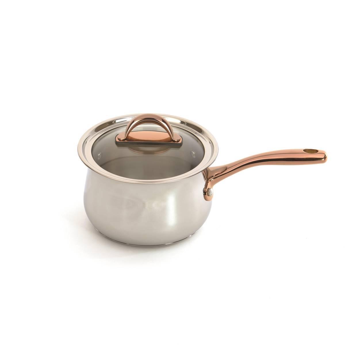 Click here for Ouro Saucepan with Glass Lid  6.25 - Silver-Tone prices
