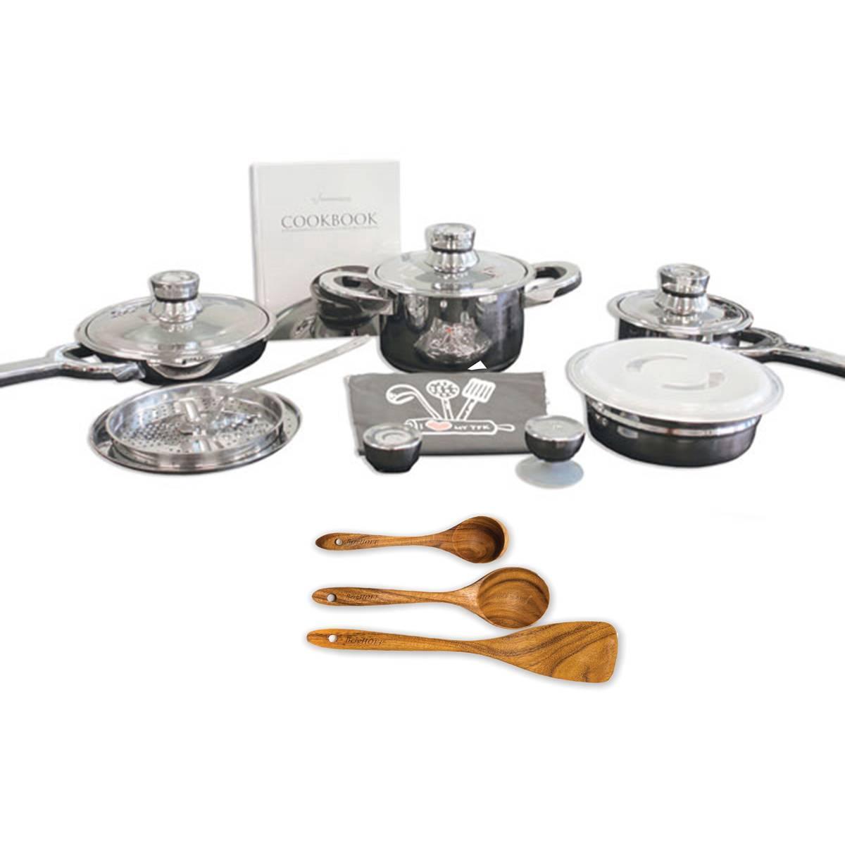 Click here for BergHOFF TFK 18pc. Gourmet Stainless Steel Cookwar... prices
