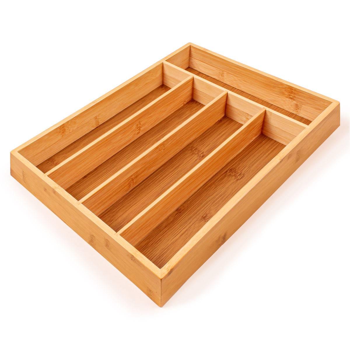 Click here for BergHOFF Bamboo 13.75in. 5-Slot Flatware Organizer prices