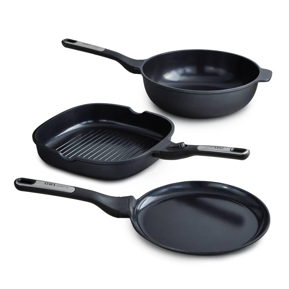 Click here for BergHOFF Leo Phantom 3pc Nonstick Ceramic Specialt... prices