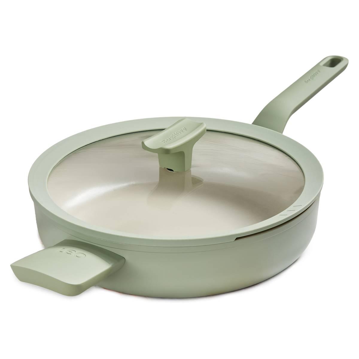 BergHOFF Balance Ceramic 3.1-qt. Saute Pan with Long Handle and Glass Lid  One Size  Gray