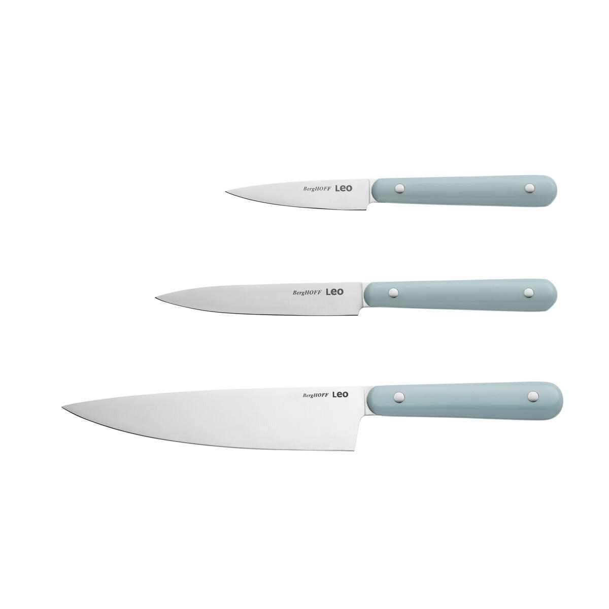 Click here for BergHOFF Leo Slate Stainless Steel 3pc. Starter Kn... prices