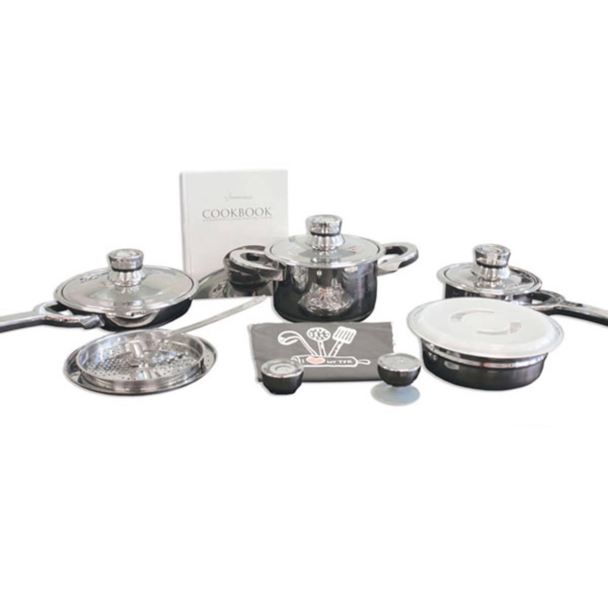 BergHOFF TFK Non-stick CromoTanium 15pc. Gourmet Cookware Set