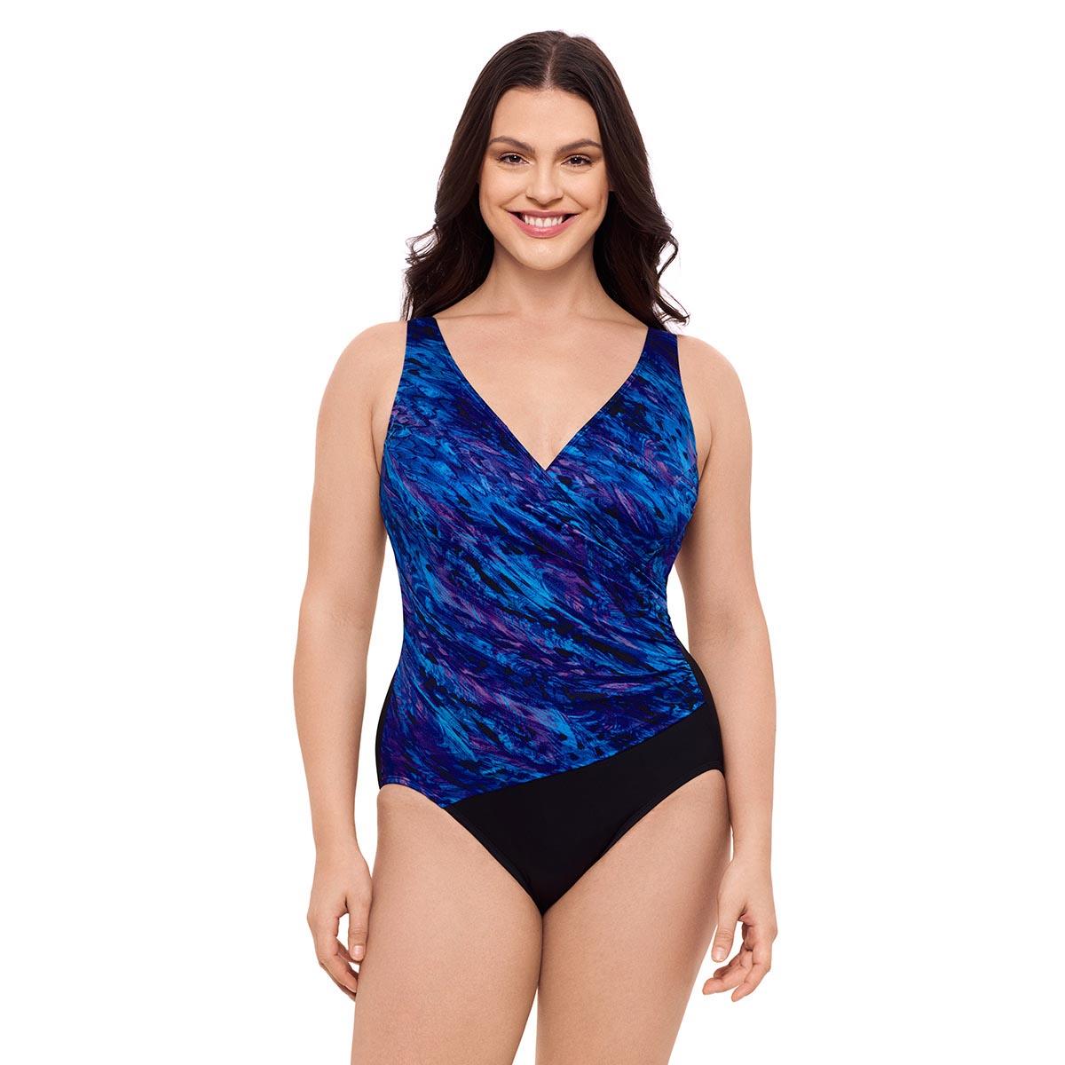 Click here for Plus Size Great Lengths Marble Canyon Surplice One... prices