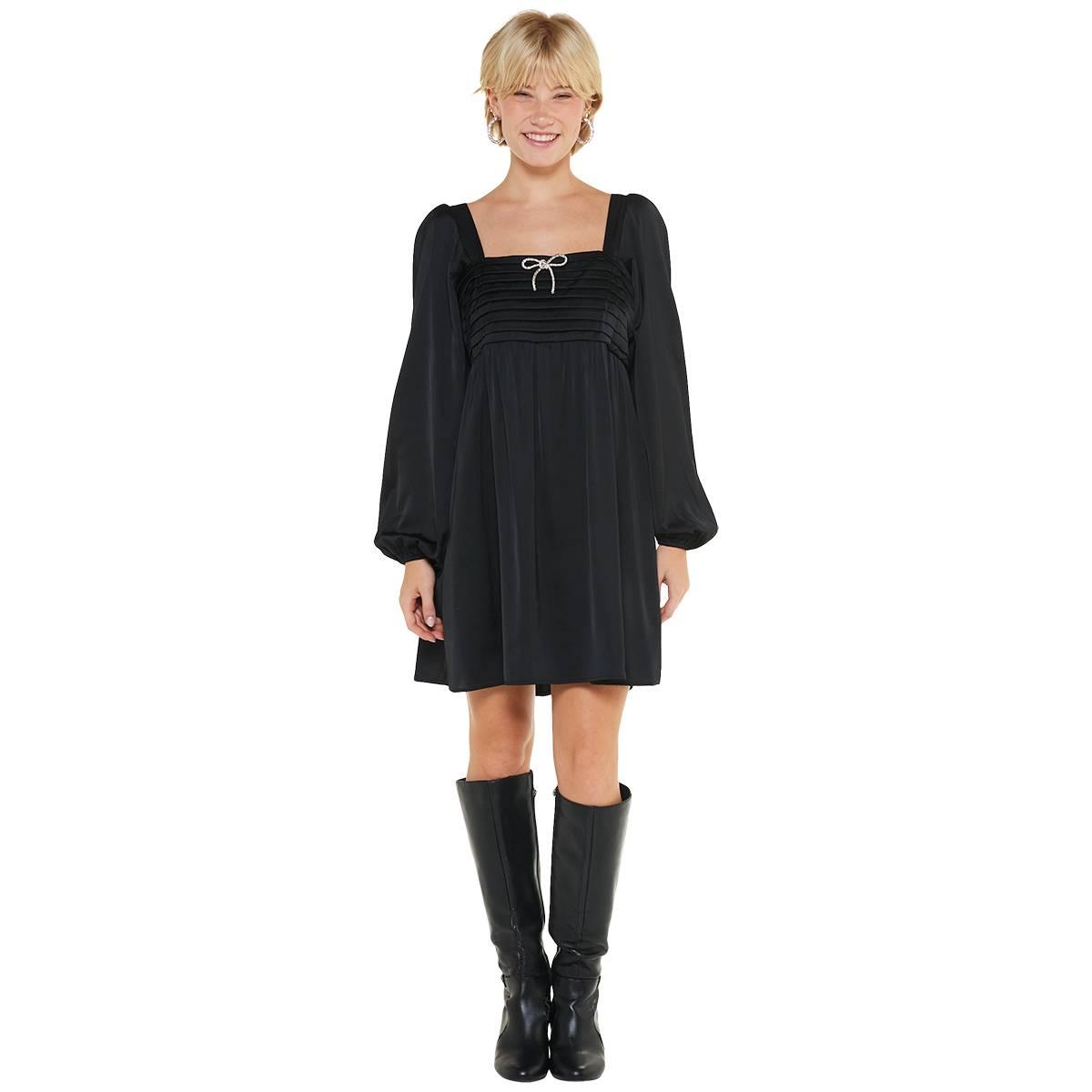 Click here for Juniors Crystal Doll Long Sleeve Rhinestone Bow Em... prices