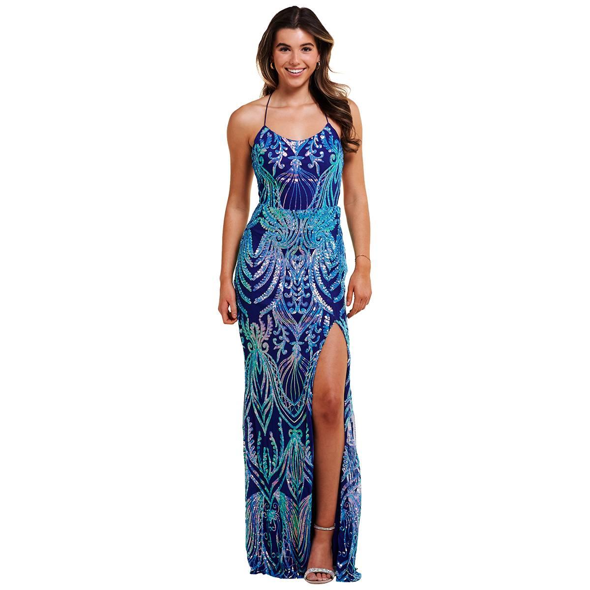 Click here for Juniors Crystal Doll Iridescent Criss Cross Back S... prices