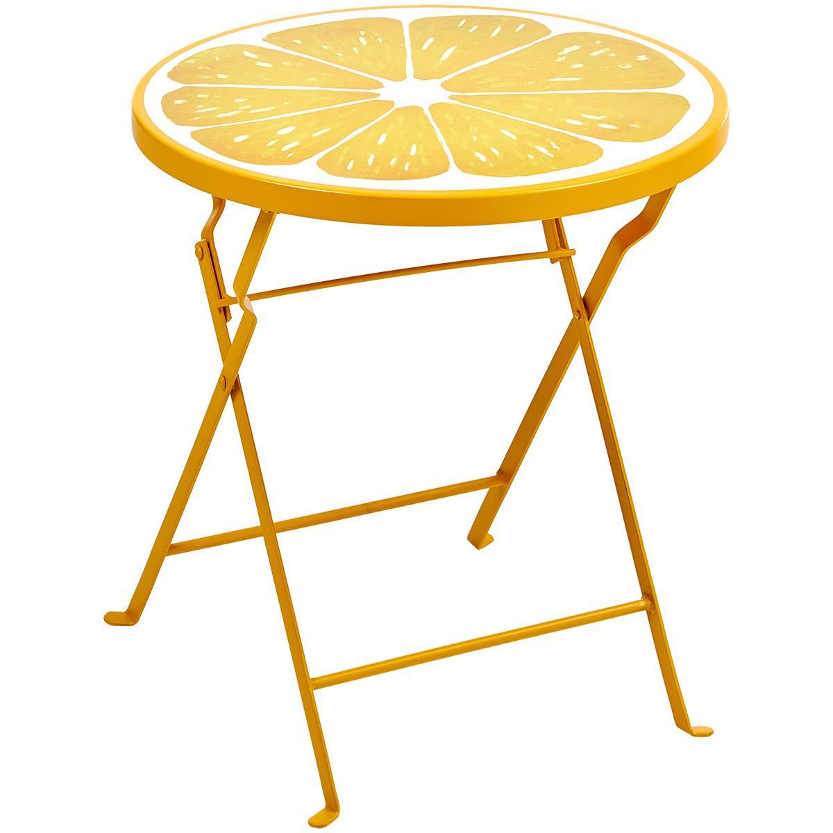 Click here for A Cheerful Giver(R) 16in. Folding Table - Lemon prices