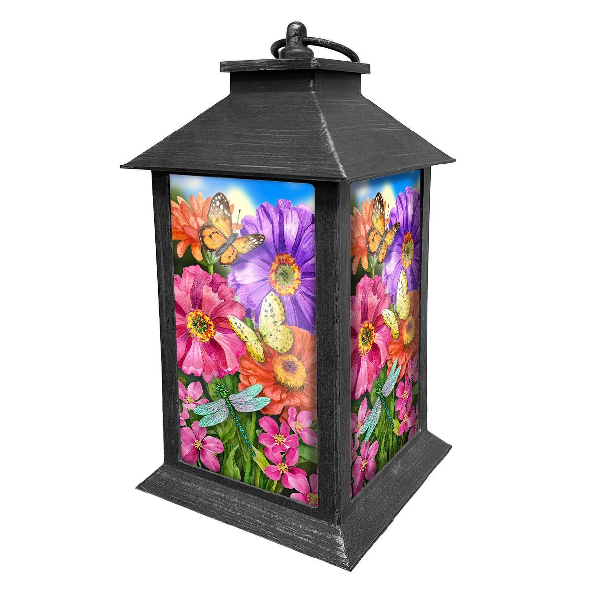 Click here for Briarwood Lane Zinnias in Bloom Lantern prices