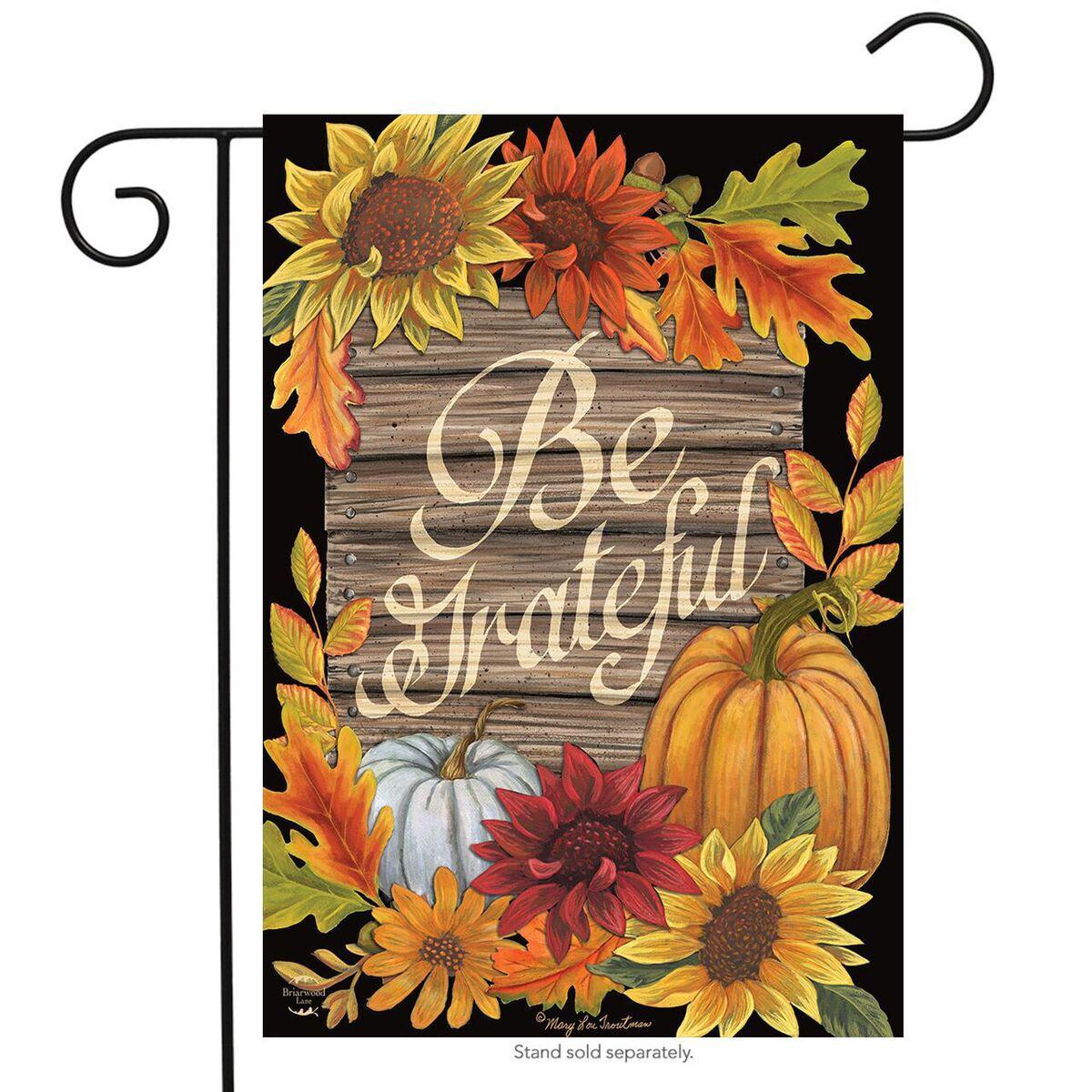Click here for Briarwood Lane Be Grateful Fall Garden Flag prices