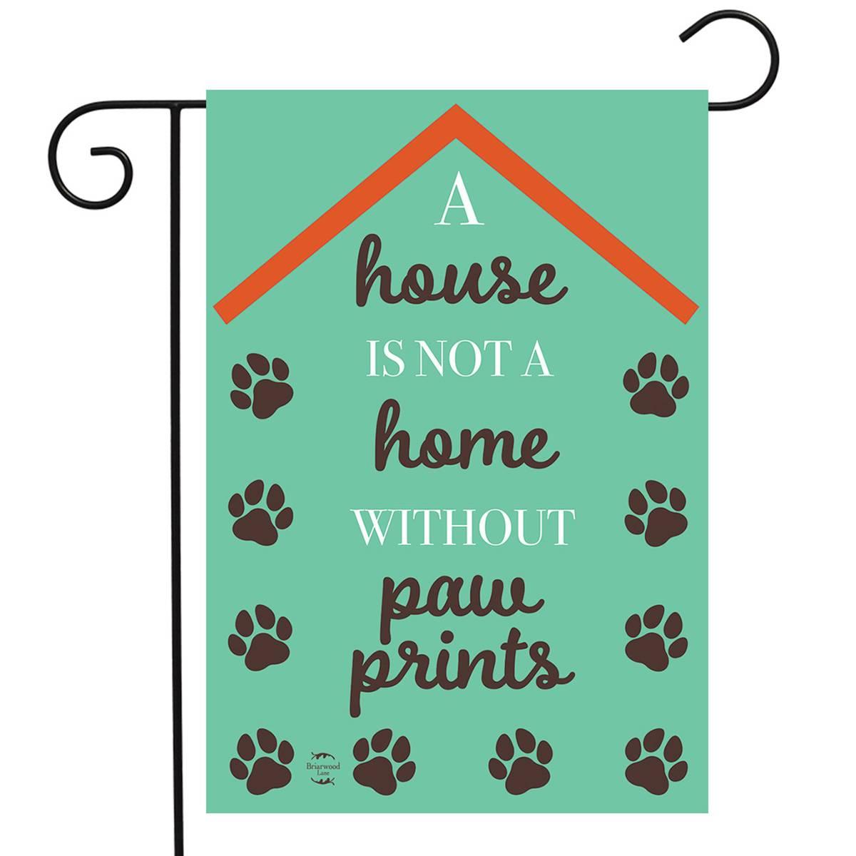 Click here for Briarwood Lane Pawprints Home Garden Flag prices