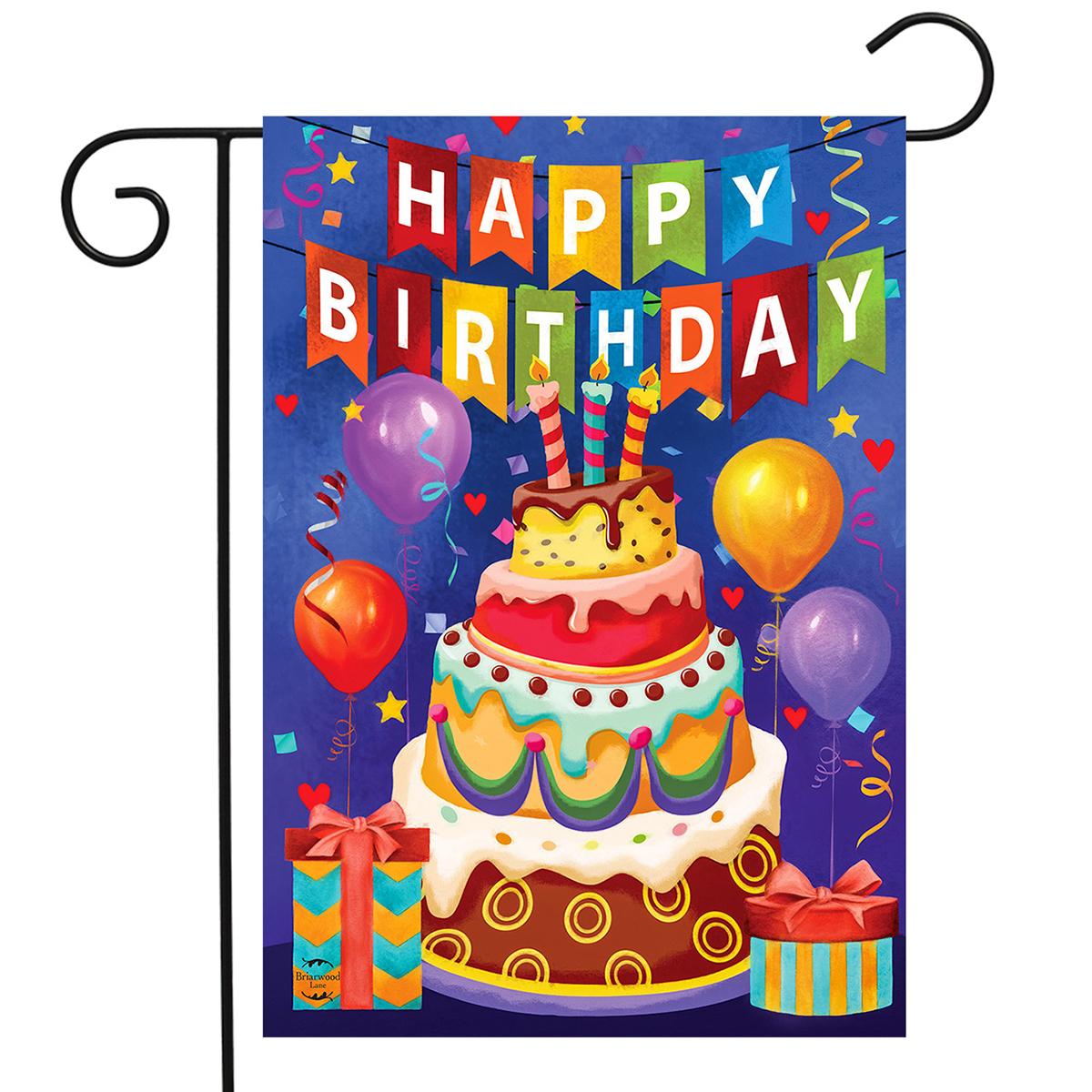 Click here for Briarwood Lane Birthday Celebration Garden Flag prices