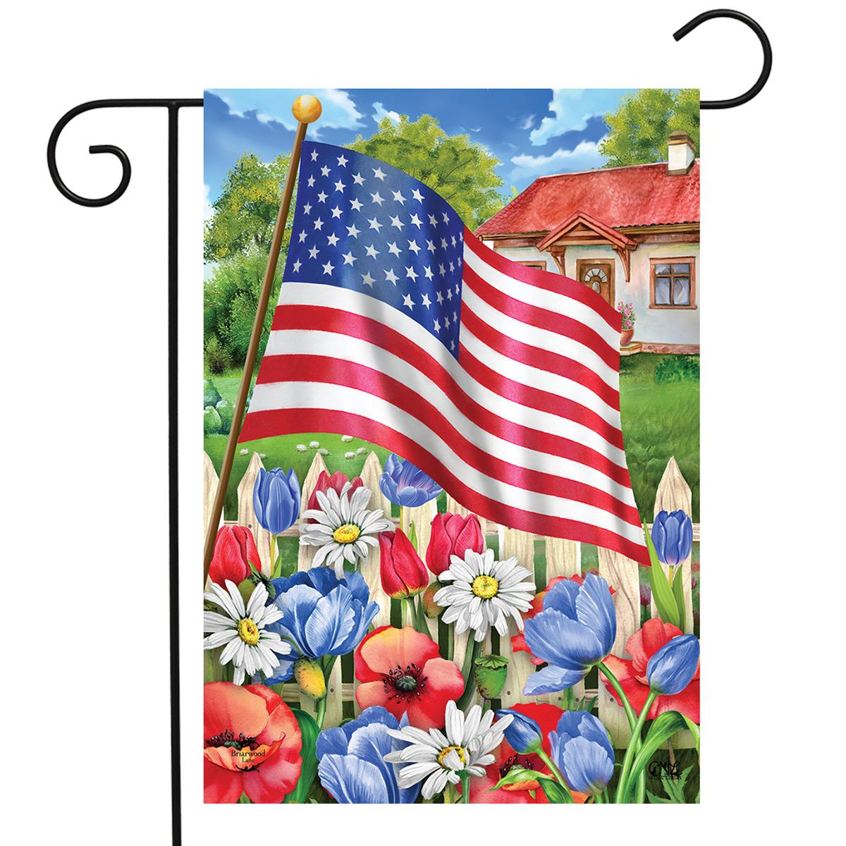 Click here for Briarwood Lane Americana Garden Summer Garden Flag prices
