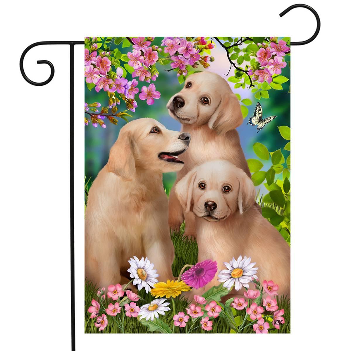 Click here for Briarwood Lane Spring Time Pups Garden Flag prices