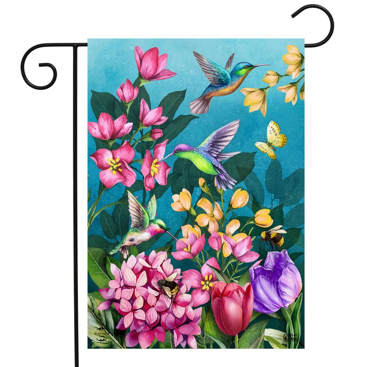 Click here for Briarwood Lane Spring Time Hummingbirds Garden Fla... prices