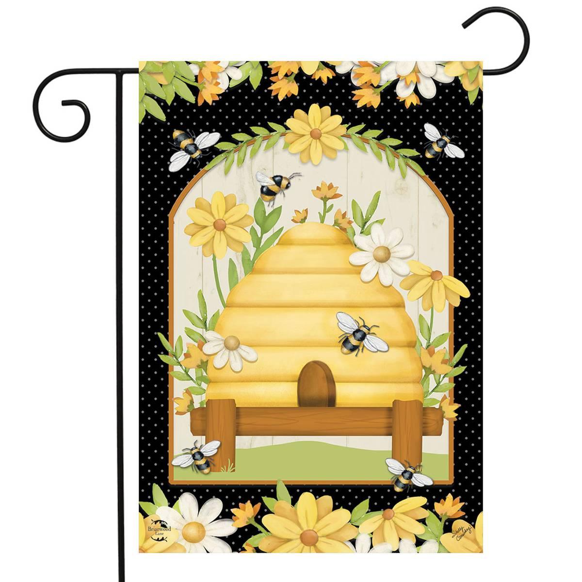 Click here for Briarwood Lane Home Sweet Hive Garden Flag prices