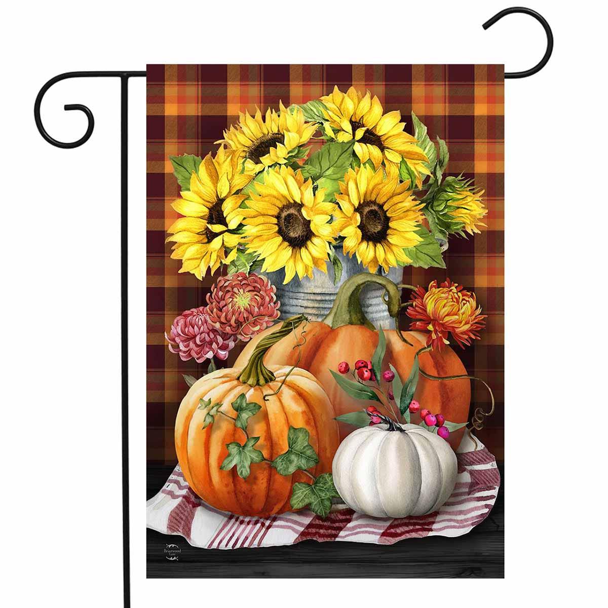 Click here for Briarwood Lane Autumn Arrangement Garden Flag prices