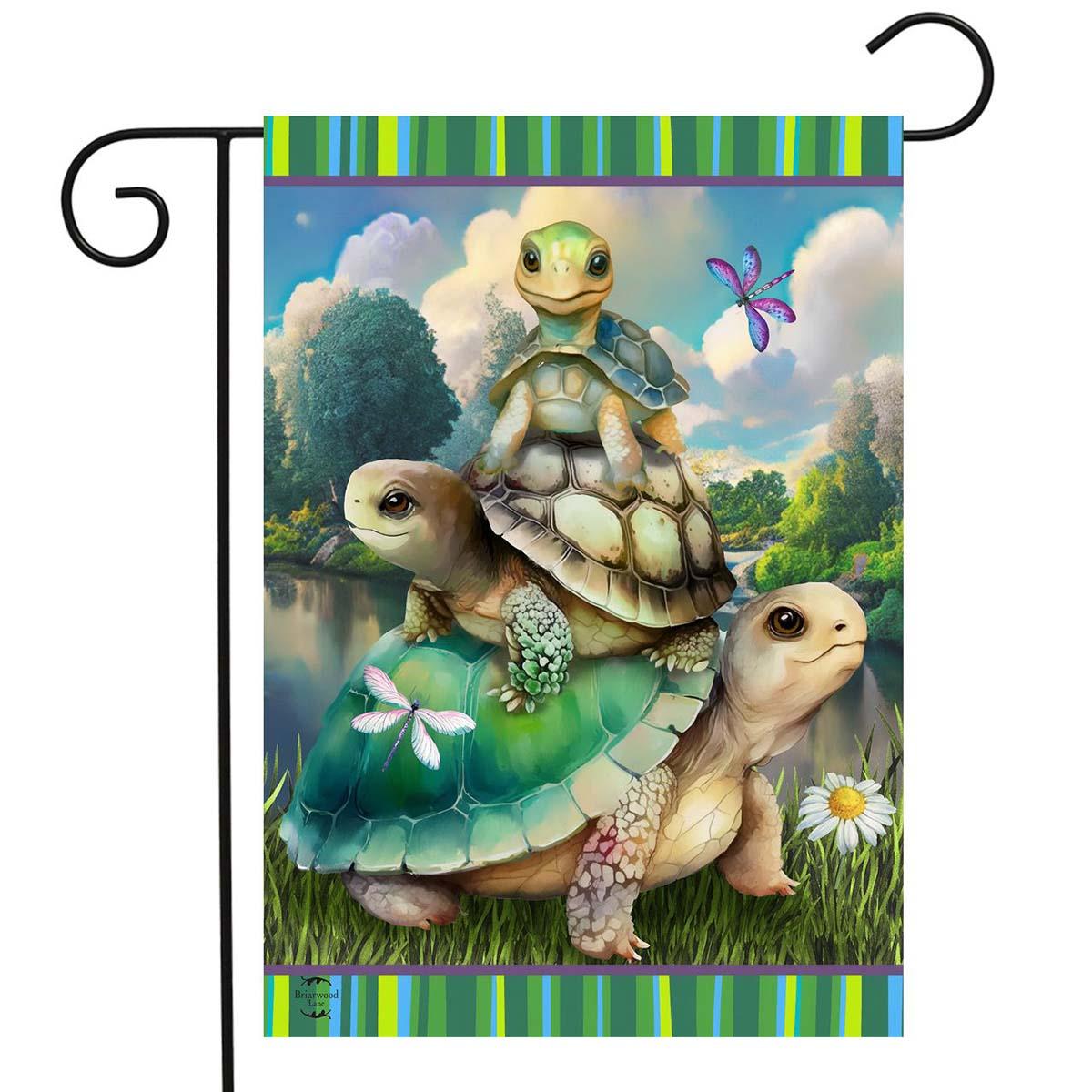 Click here for Briarwood Lane Turtle Trio Garden Flag prices