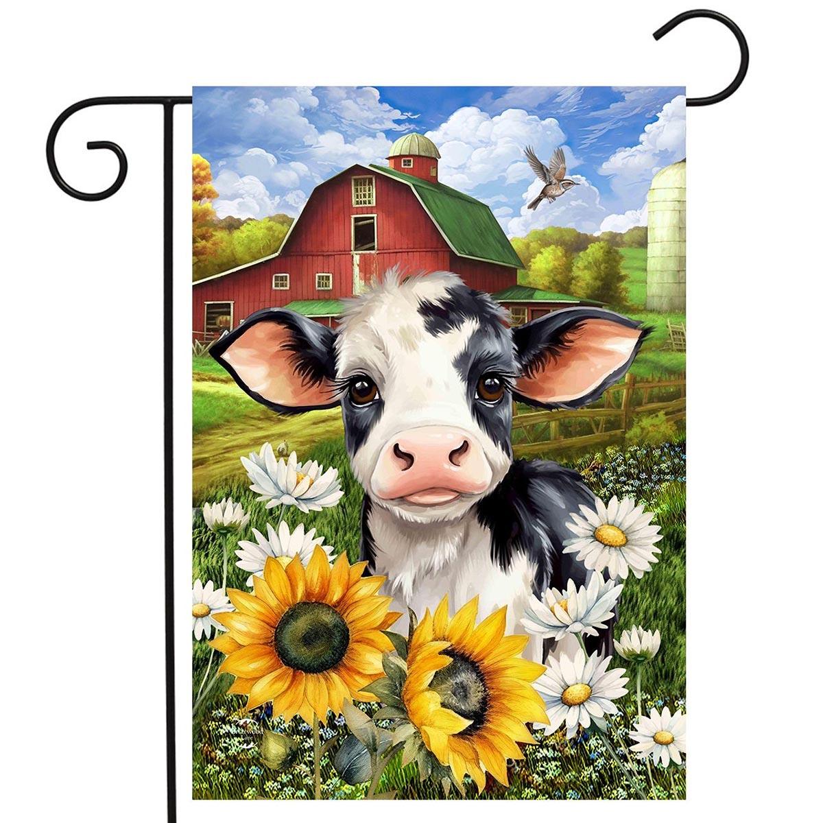 Click here for Briarwood Lane Cute Cow Garden Flag prices