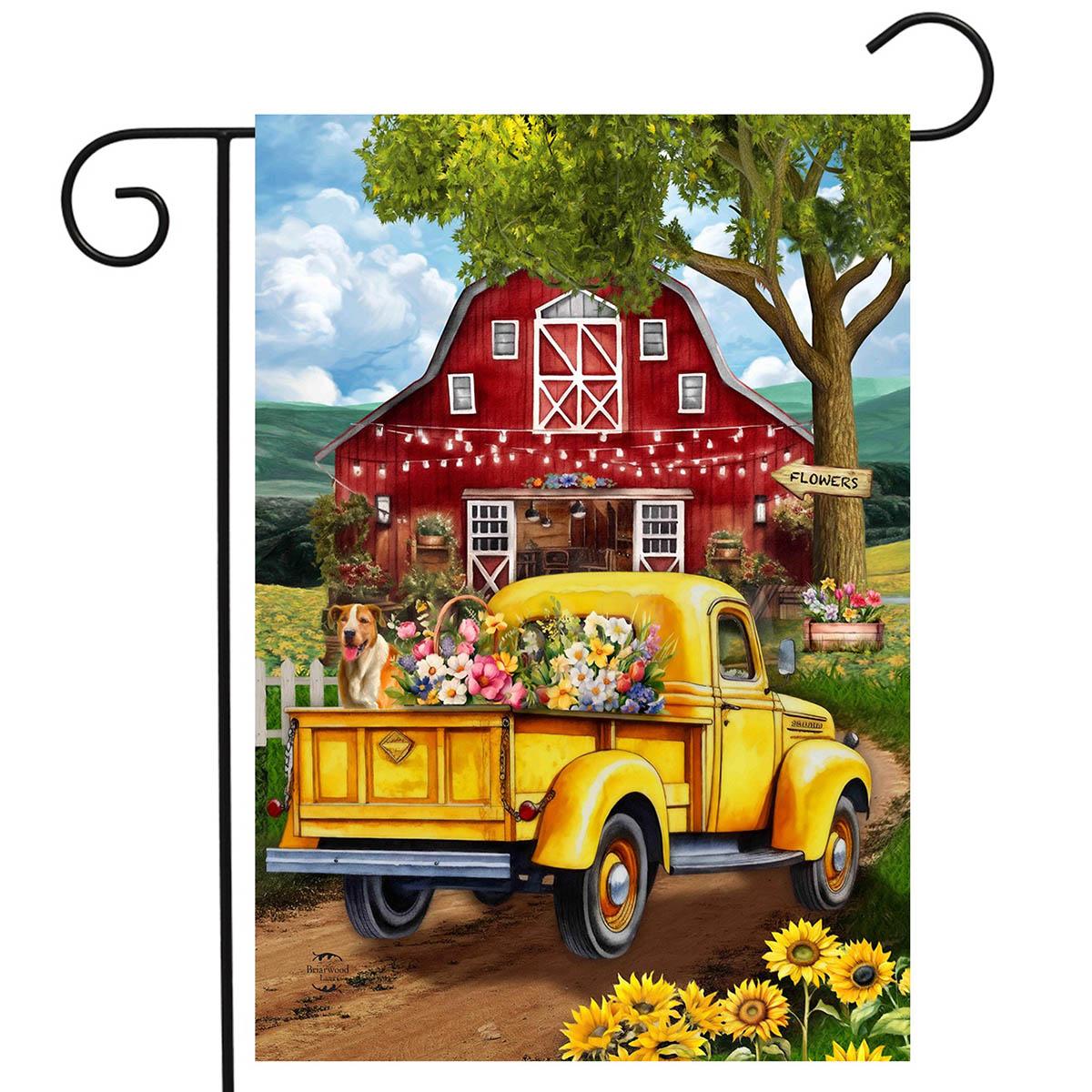 Click here for Briarwood Lane Flower Farm Truck Garden Flag prices