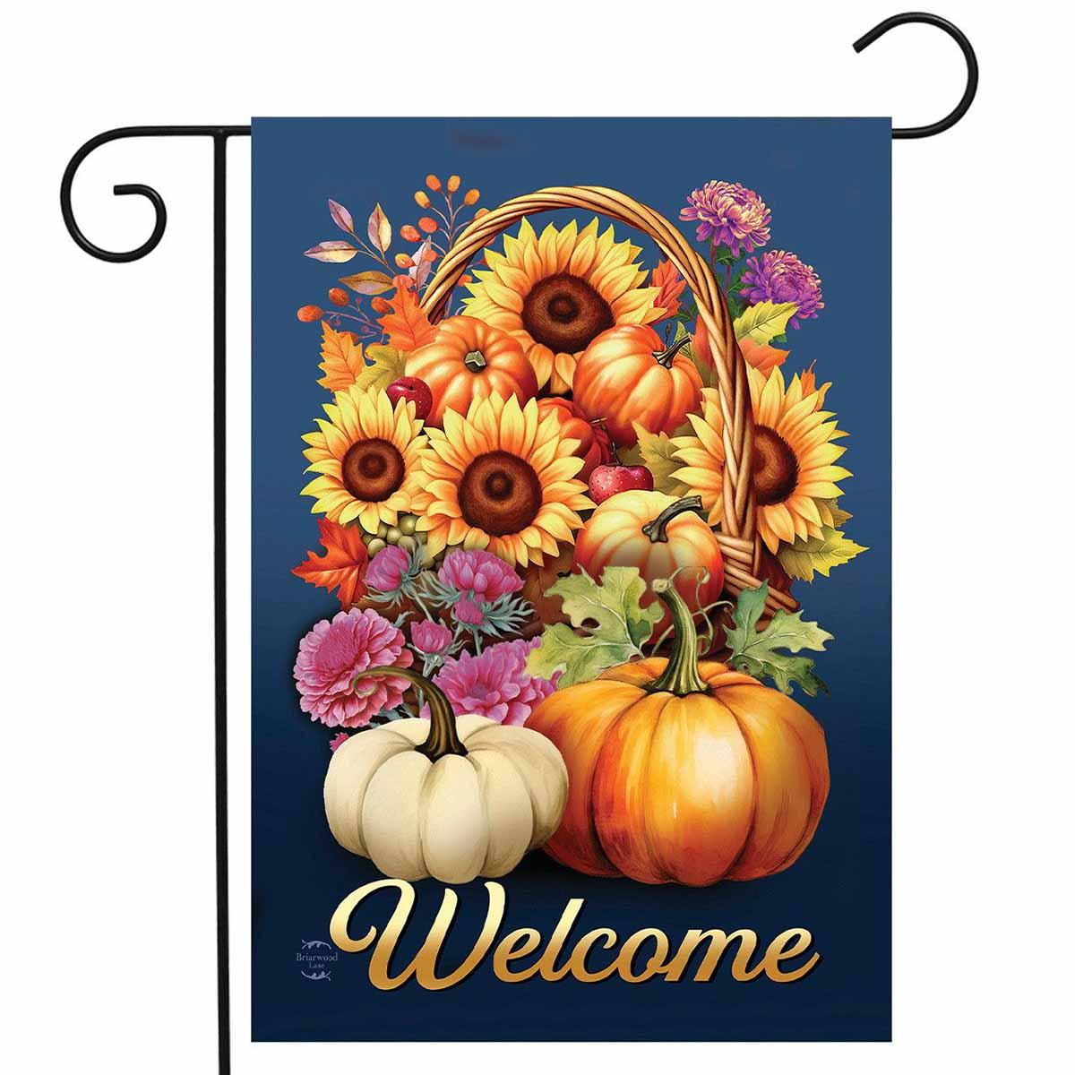 Click here for Briarwood Lane Fall Basket Welcome Garden Flag prices