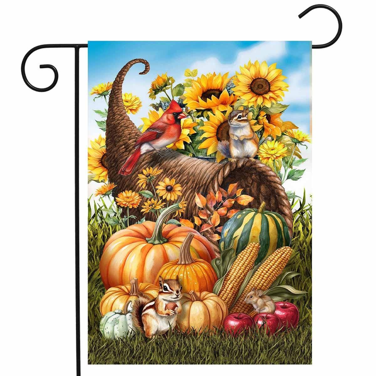 Click here for Briarwood Lane Cornucopia & Critters Garden Flag prices