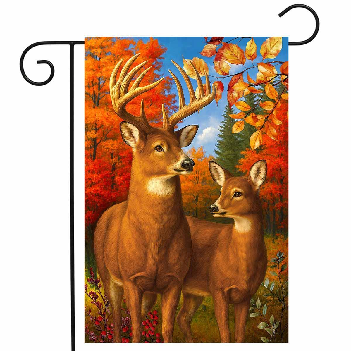 Click here for Briarwood Lane Autumn Deer Pair Garden Flag prices