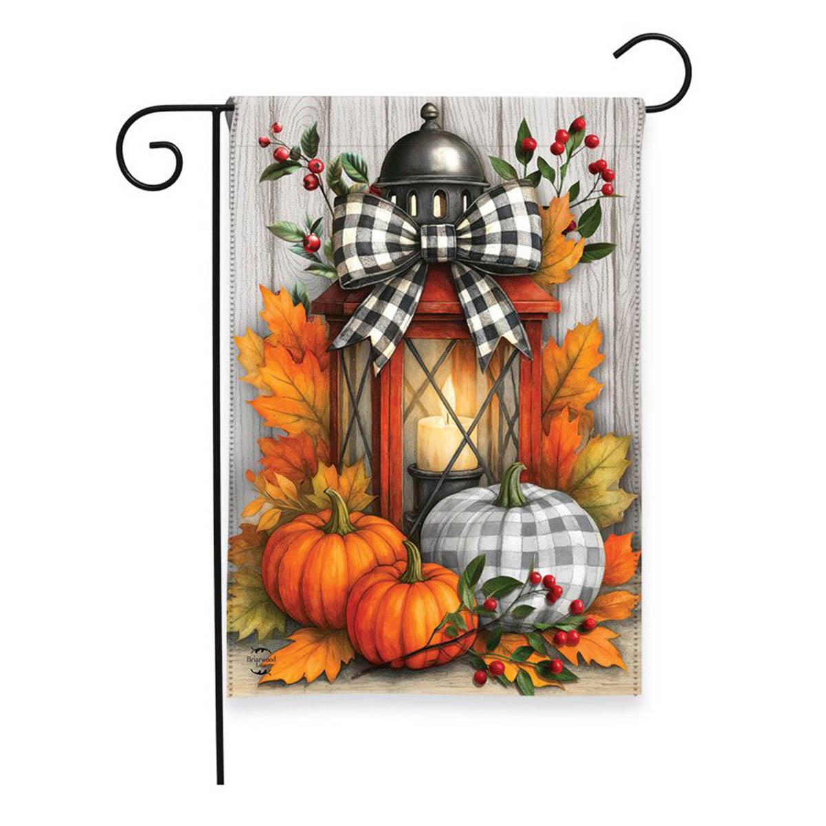 Click here for Briarwood Lane Harvest Lantern Glow Garden Flag prices