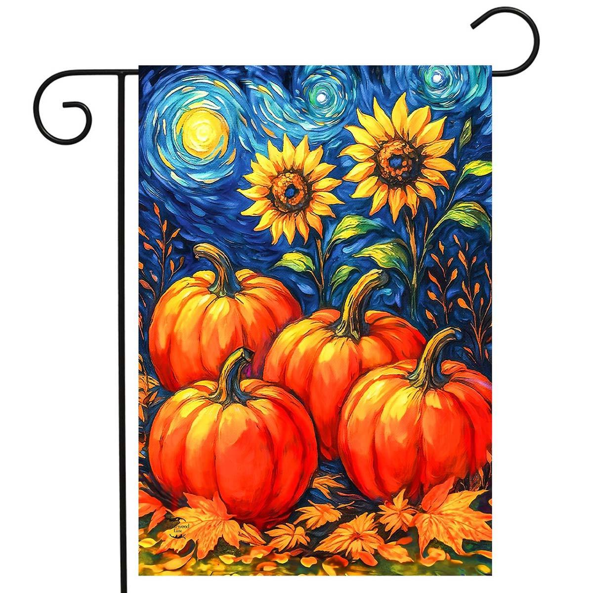 Click here for Briarwood Lane Starry Night Pumpkins Garden Flag prices