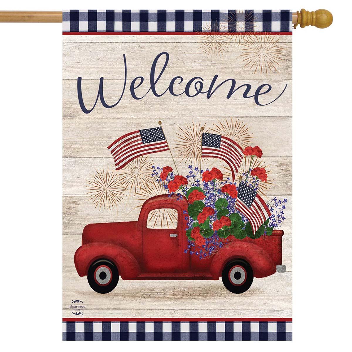 Click here for Briarwood Lane Stars & Stripes Truck House Flag prices