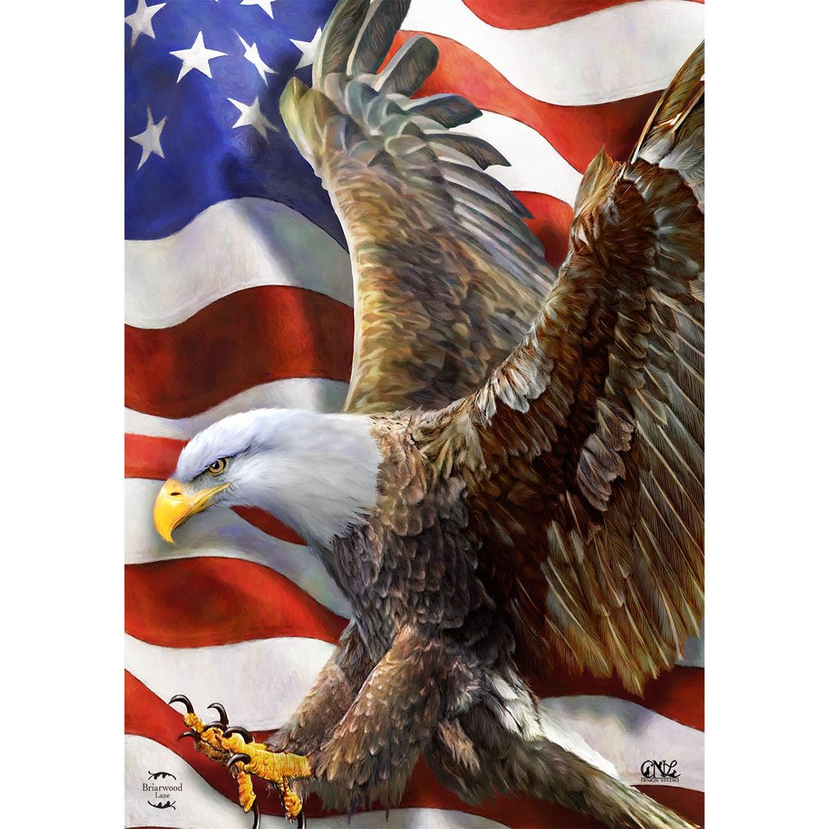 Click here for Briarwood Lane American Freedom Eagle House Flag prices