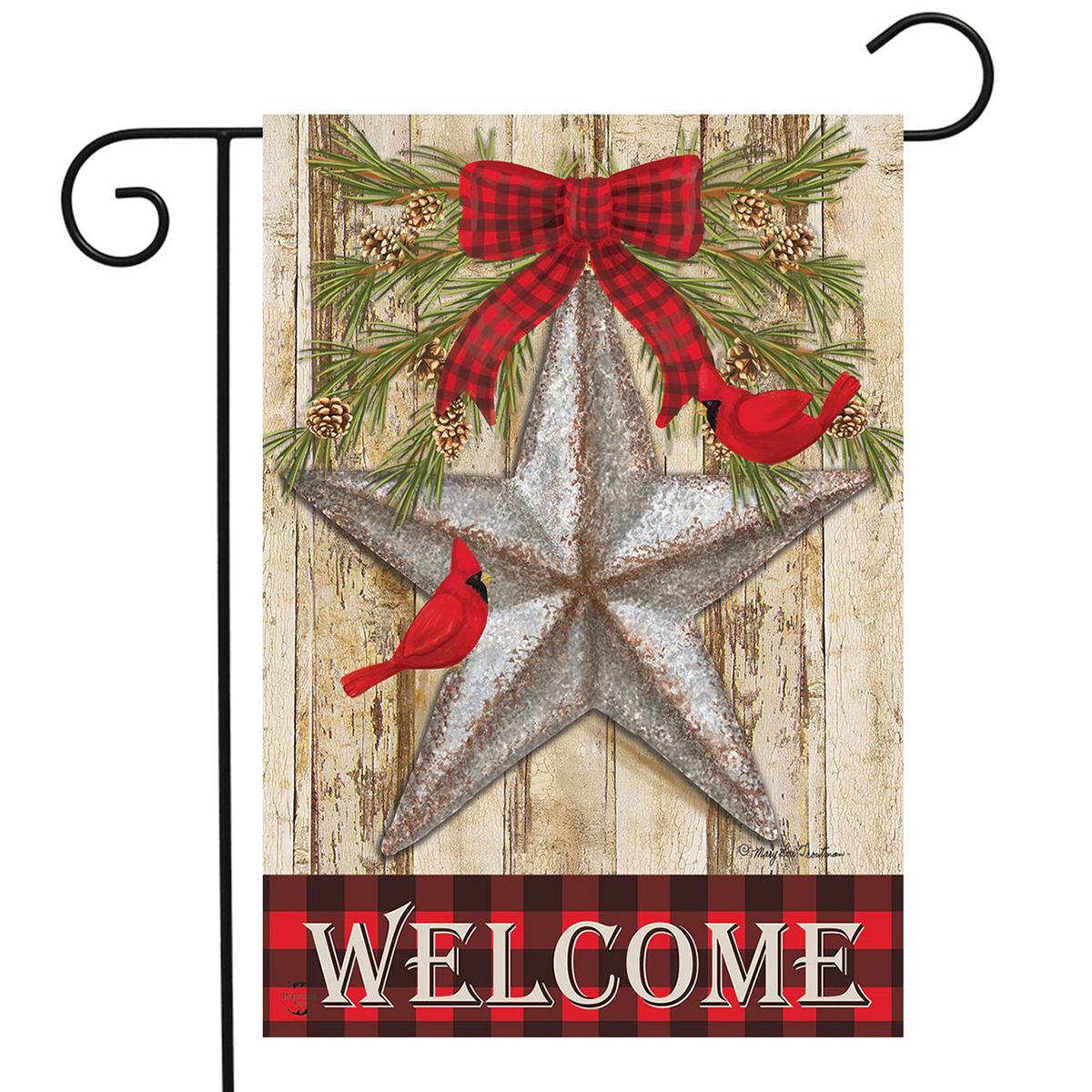 Click here for Briarwood Lane Barnstar Winter Garden Flag prices