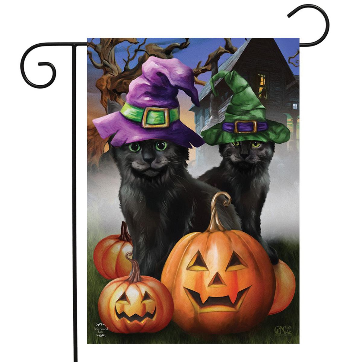 Click here for Briarwood Lane Spooky Kittens Garden Flag prices