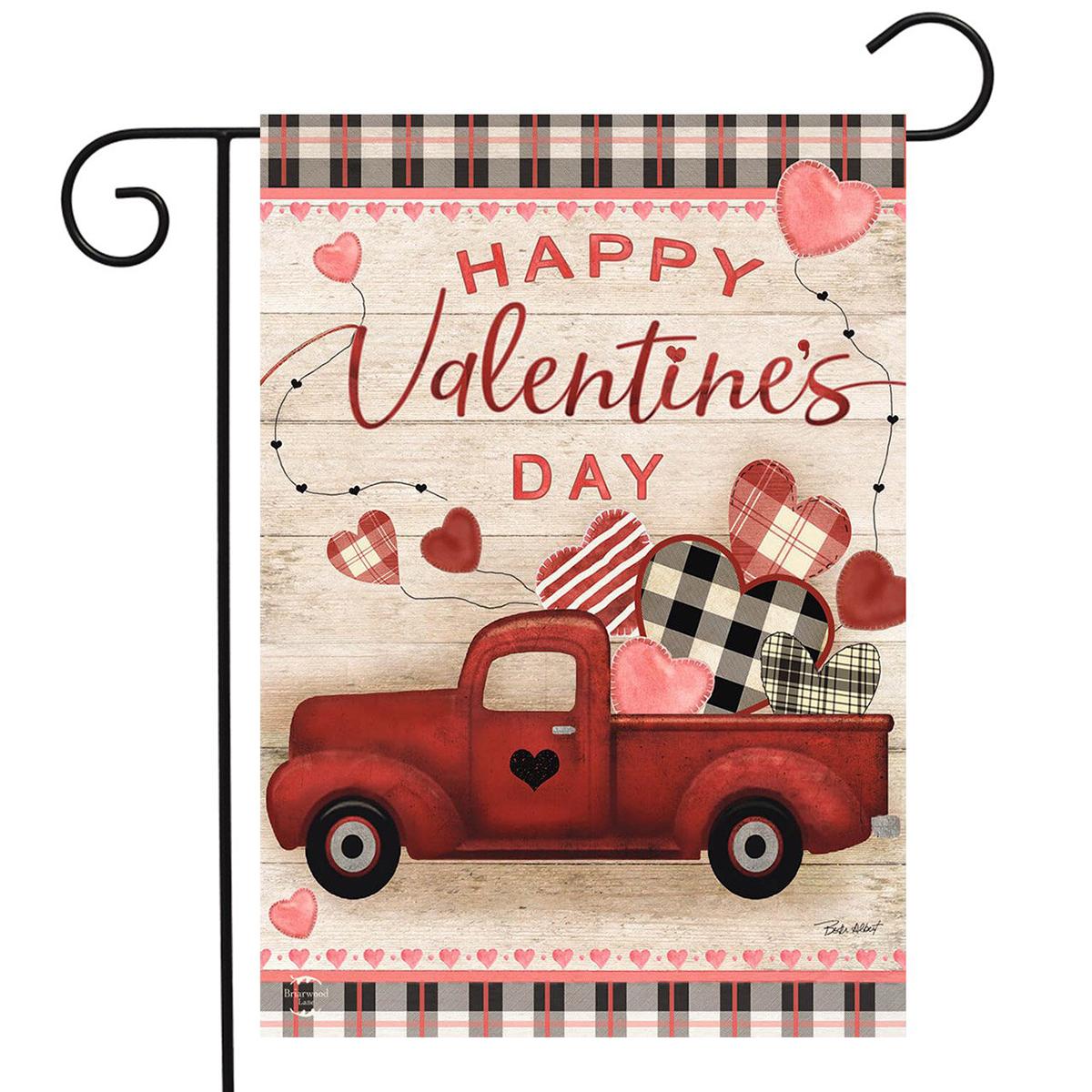 Click here for Briarwood Lane Valentines Love Pickup Garden Flag prices