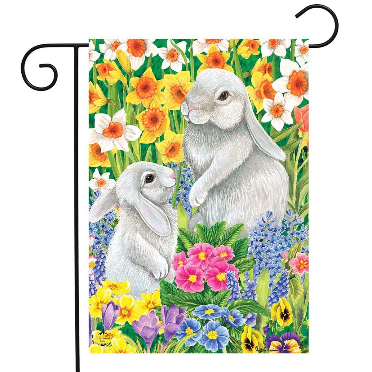 Click here for Bunny & Eggs Easter Garden Flag prices