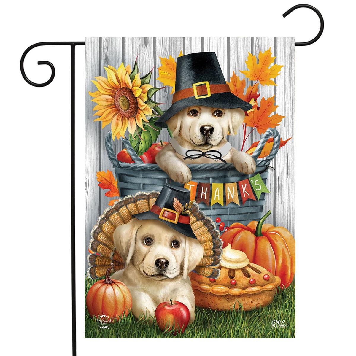 Click here for Briarwood Lane Pilgrim Puppies Garden Flag prices