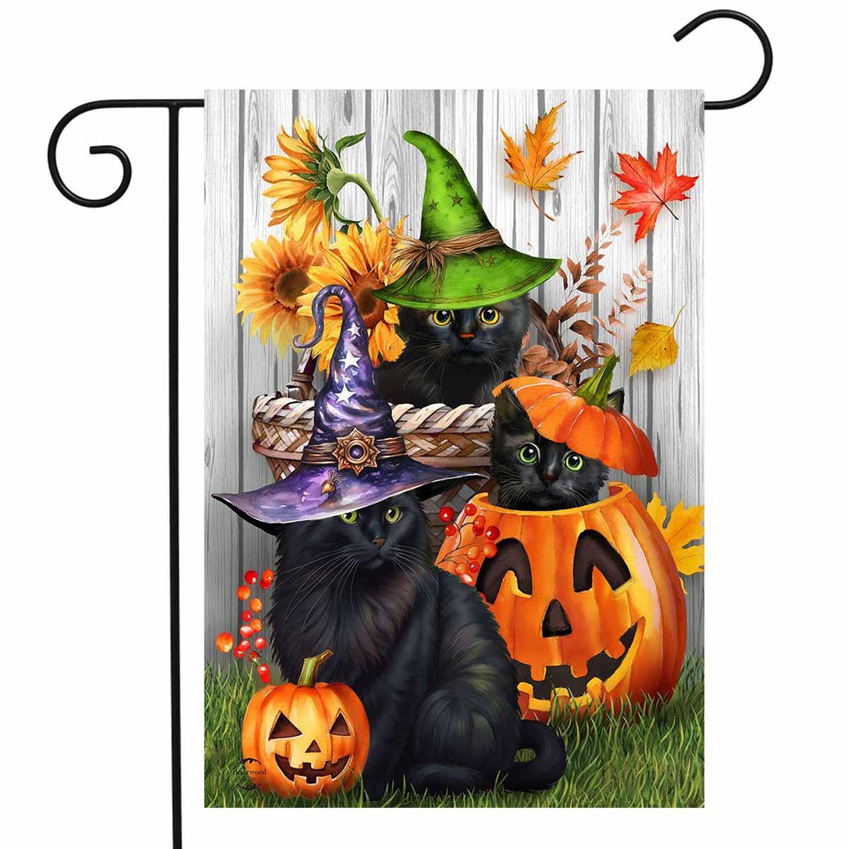 Click here for Briarwood Lane Halloween Kitten & Jacks Garden Fla... prices