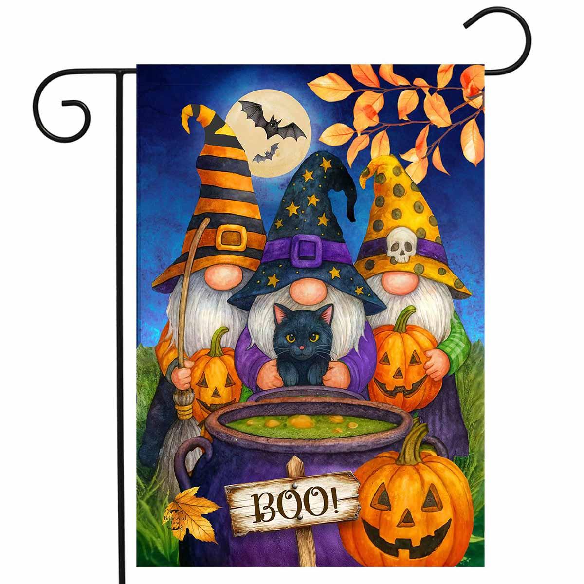 Click here for Briarwood Lane Gnome Witch Trio Garden Flag prices