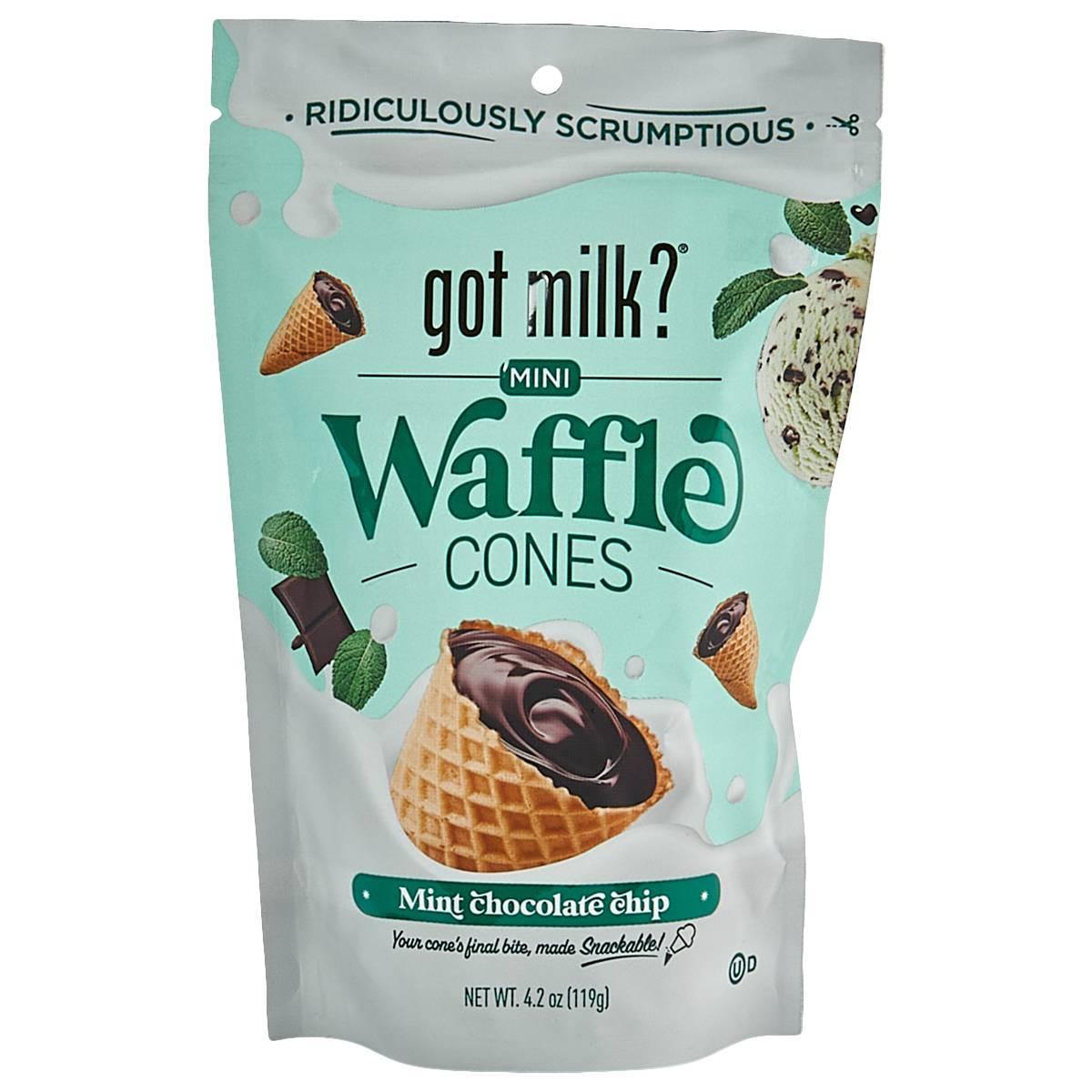 Click here for Got Milk 4.24oz. Mint Chocolate Mini Waffle Cones prices
