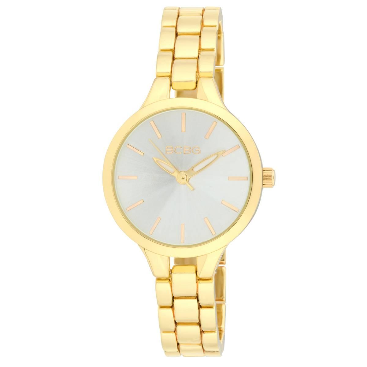 Click here for Womens BCBG Gold Round Open Link Watch - BCBG003YG prices