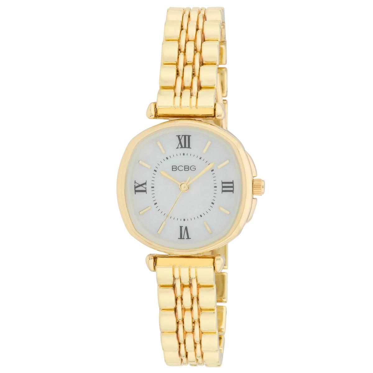 Click here for Womens BCBG Gold Oval Mother of Pearl Watch - BCBG... prices