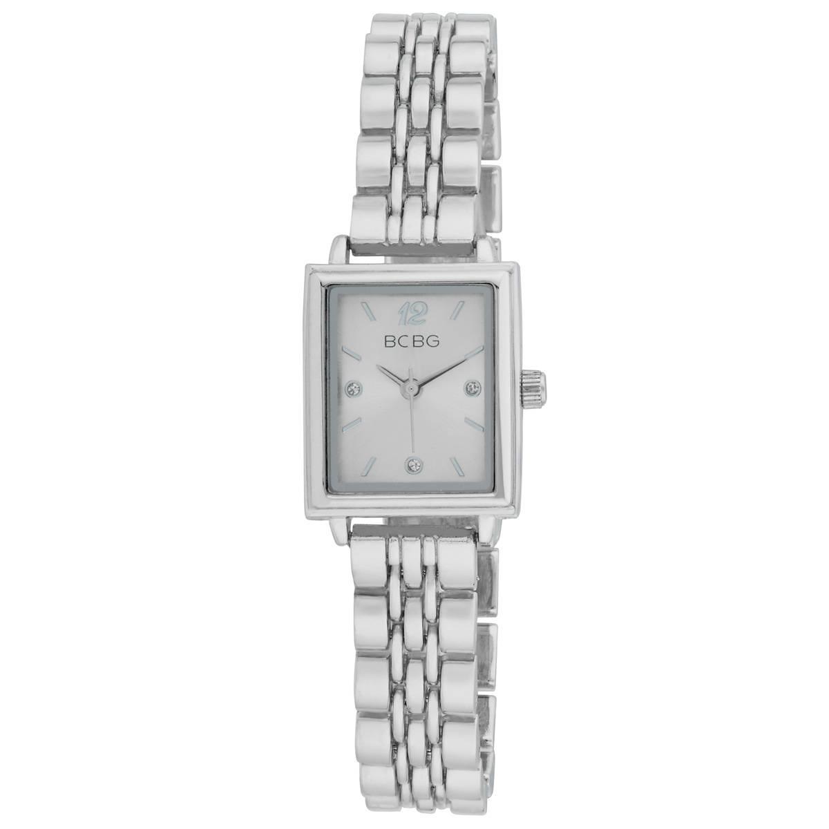 Click here for Womens BCBG Silver Link Bracelet Watch - BCBG011SS prices